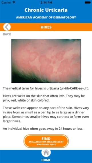 New App Alert: AAD Launches New Chronic Hives Patient App - Plastic ...